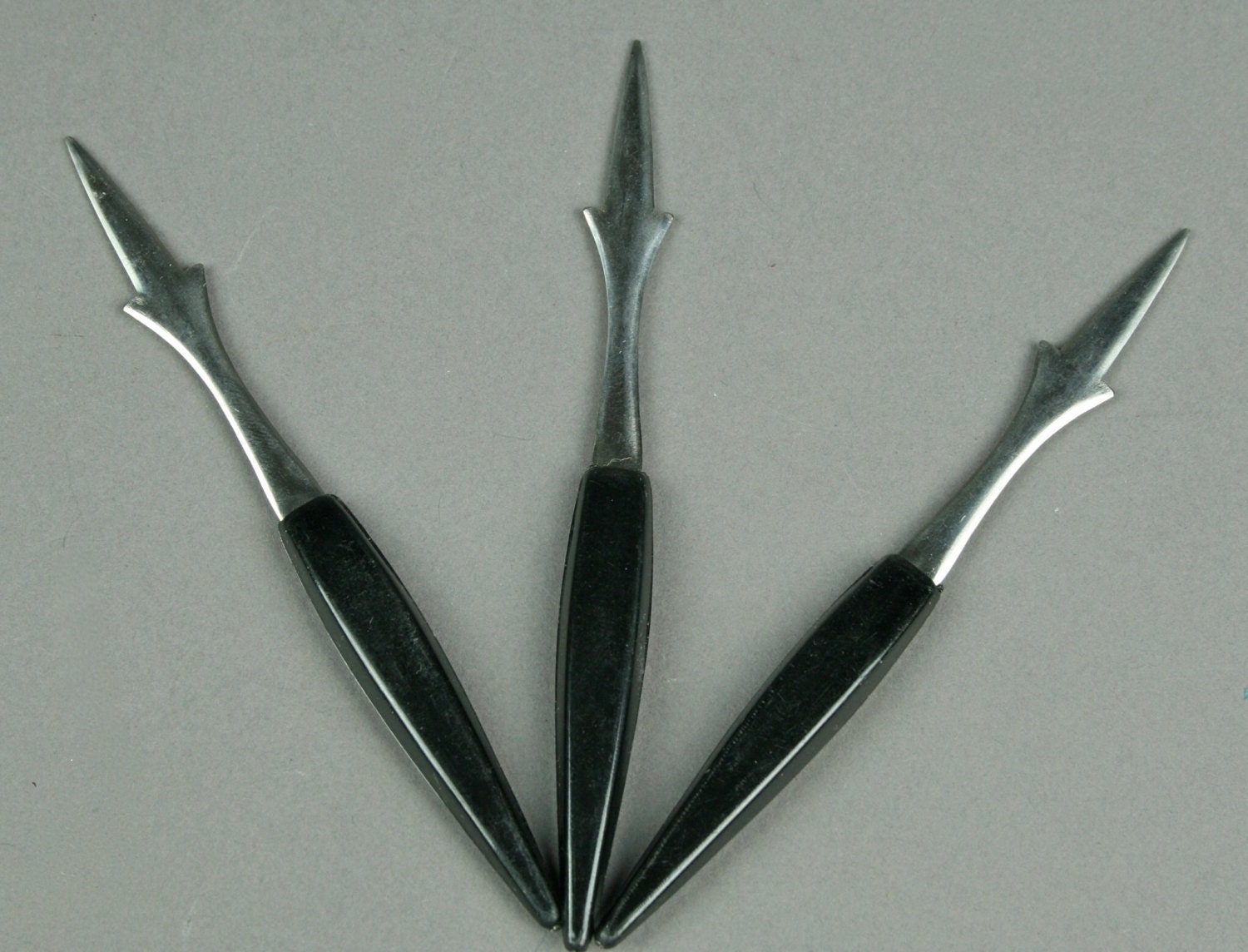 Set of 18 Vintage Appetizer, Canapé, Cheese Picks Stainless Steel with ...