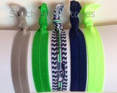 Items similar to 12th Man Seattle Seahawks Hair Tie Set - Elastic ...