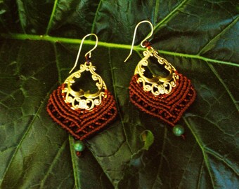 Unique earrings macrame related items | Etsy