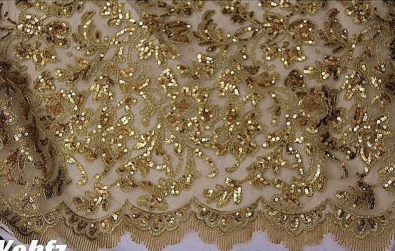 gold lace fabric gold lace alencon lace in gold wedding