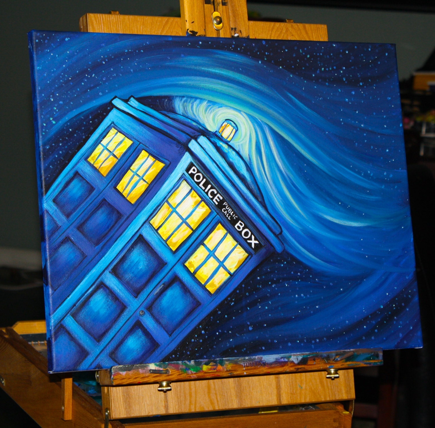 CustomDr Who Tardis Painting Made to Order