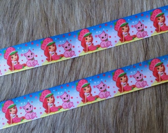 Items similar to Strawberry Shortcake Ribbon Sculpture Hair Clip on Etsy