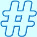 Hashtag Pound Sign Embroidery Applique Designs 23456