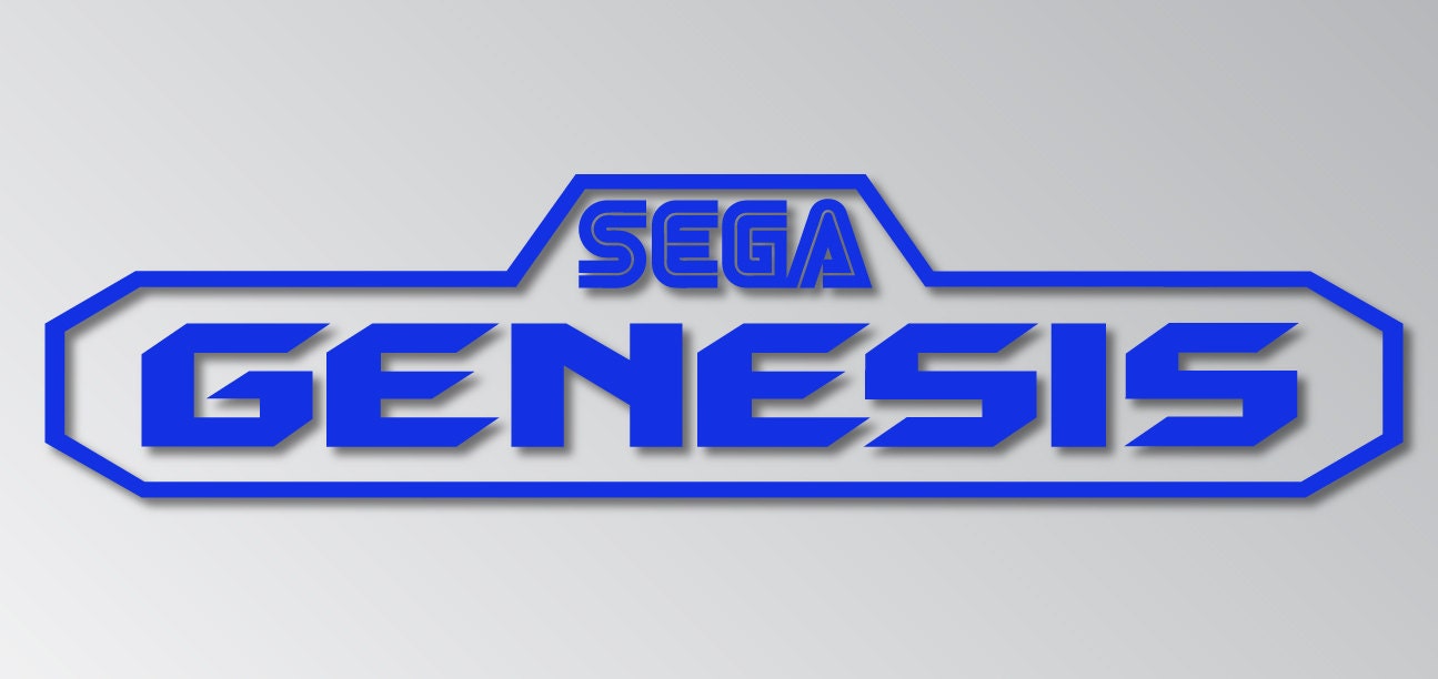 SEGA Genesis Logo Decal Sticker Bumper Sticker Vinyl Decal