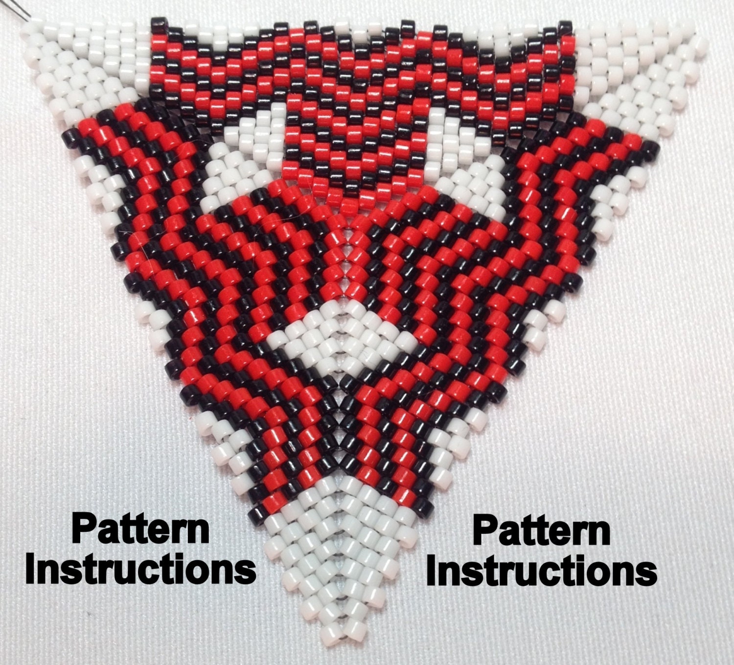 Bead Pattern Instructions: Peyote Triangle Pattern Tri6347