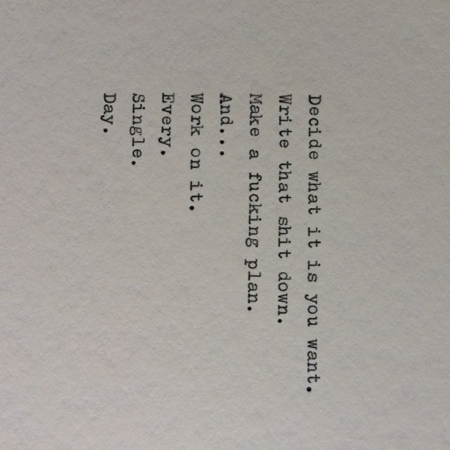 Hand Typed Quote On Vinatge Typewriter