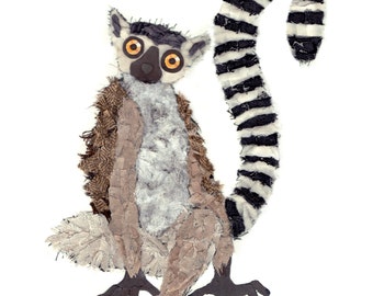 Lemur art | Etsy