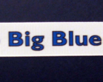 UNIV of KENTUCKY - 'Go Big Blue' Grosgrain Basketball Ribbon - 3 Yards