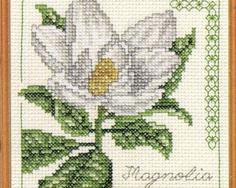 Magnolia embroidery | Etsy