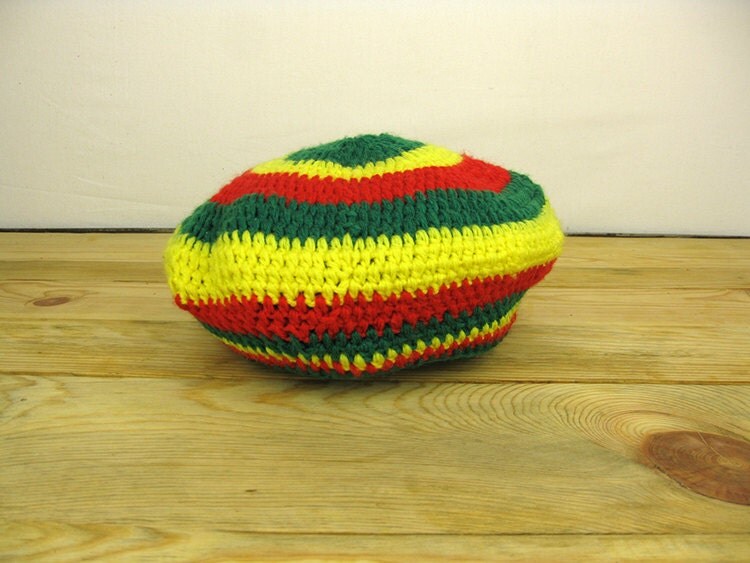 VINTAGE Rasta Hat – Rastaman Ganja Weed Pot Yellow Green – Smoke ...