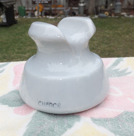 Beautiful White Porcelain Insulator collectible pretty