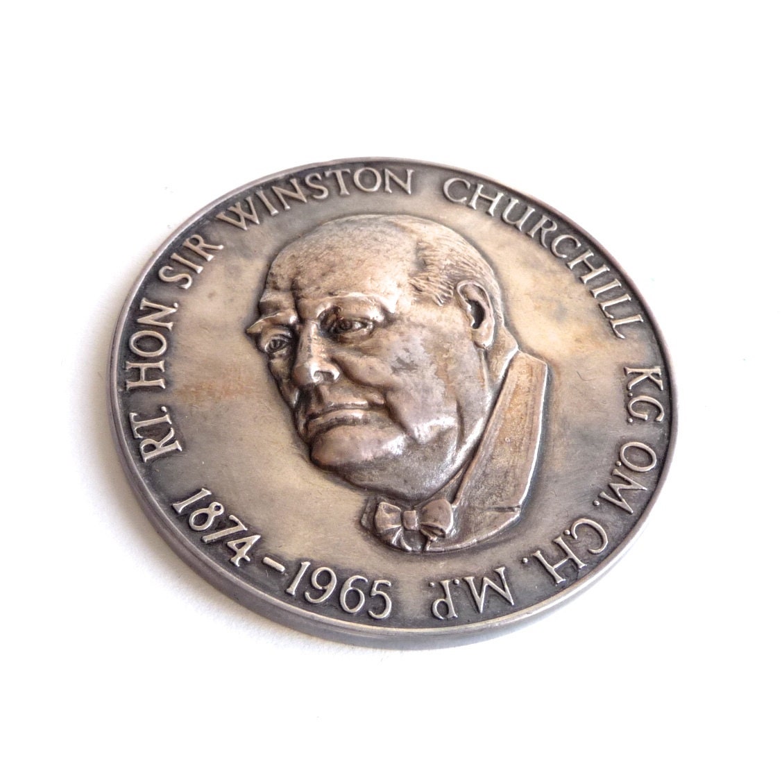 Winston Churchill Silver Commemorative Medal