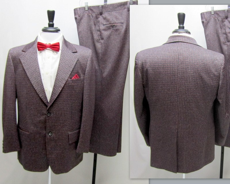 Vintage 70s Suit, 70s Plaid Suit, 70s Vintage Suit, Anchorman Suit ...