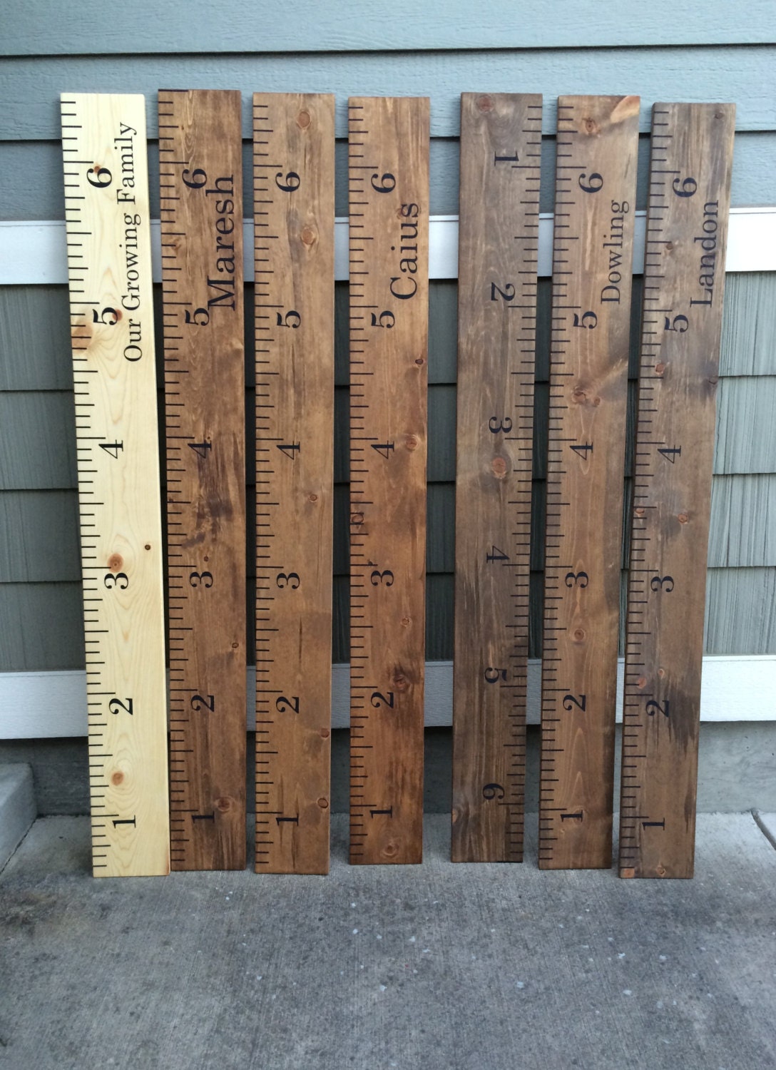 Wood Ruler Growth Chart