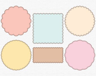 Popular items for scalloped tags on Etsy