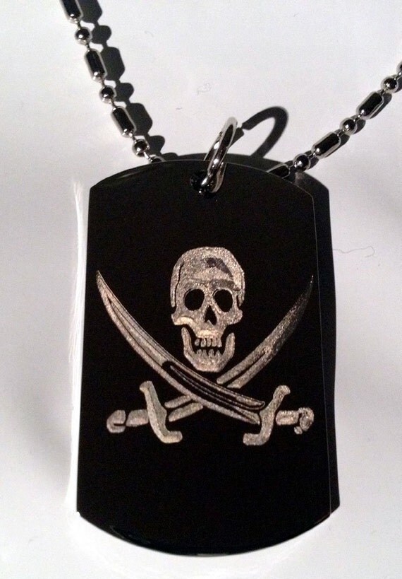 Skull Jolly Roger Pirate Cross Swords Logo Symbols Military