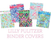 Lilly Pulitzer Binder Covers