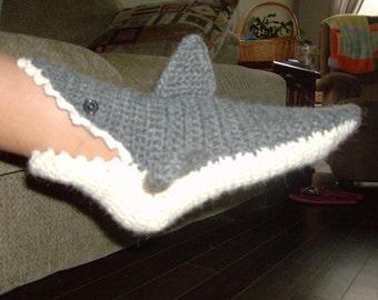 Shark slippers | Etsy
