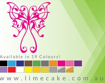 Pinstripe Butterfly Car, Laptop or Home Décor Decal Sticker