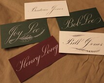 Popular items for custom name cards on Etsy
