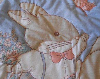 Bunny baby quilt | Etsy