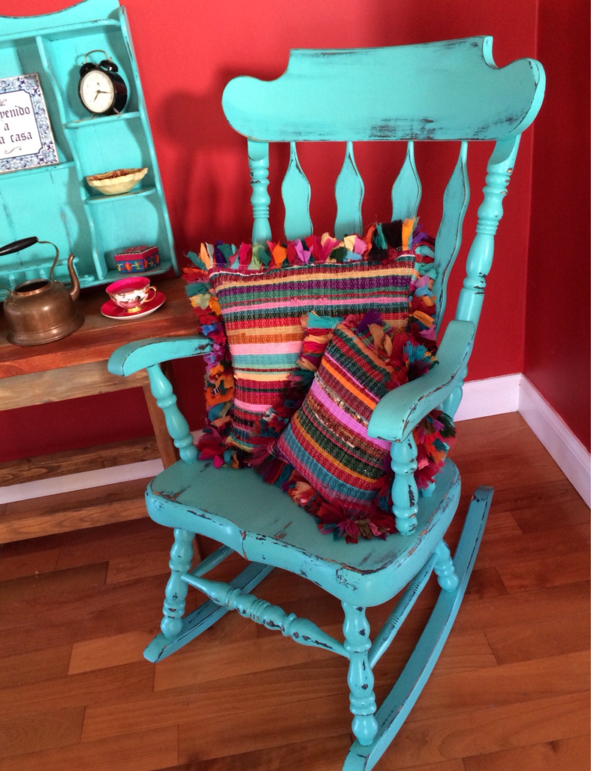 Shabby Chic Wooden Rocking Chair SOLD!!! – Haute Juice