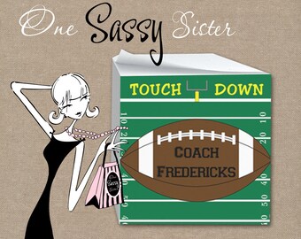 Football Sticky Notes Personalized Stickynotes Footbll Gift Custom ...