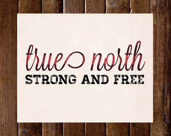 Popular items for true north on Etsy