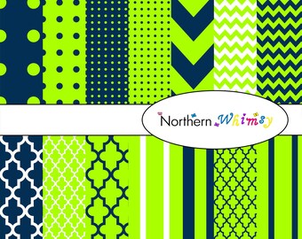 Popular items for navy blue and lime on Etsy