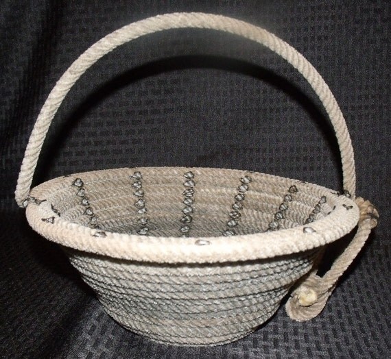 Items similar to Cowboy/Western Lariat Rope Basket on Etsy