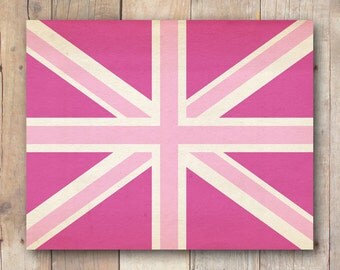 Pink union jack | Etsy