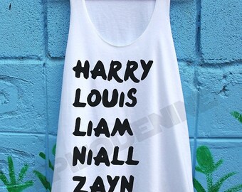 Harry Louis Niall Liam Zayn Shirt One Direction Shirts 1D Tank Top ...