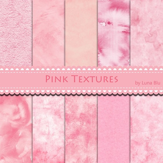 Textured Digital Paper: Pink Textures pink by Lunabludesign