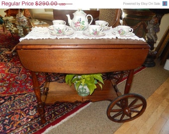 ON SALE ANTIQUE Tea Cart
