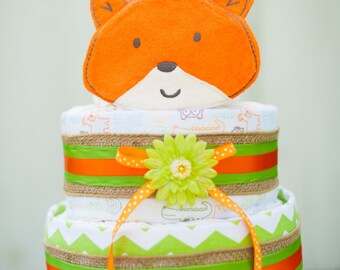 Popular items for fox diaper cake on Etsy