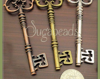 Antique copper key | Etsy
