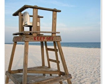 Lifeguard Stand Photo Gulf Photography Sand and Surf