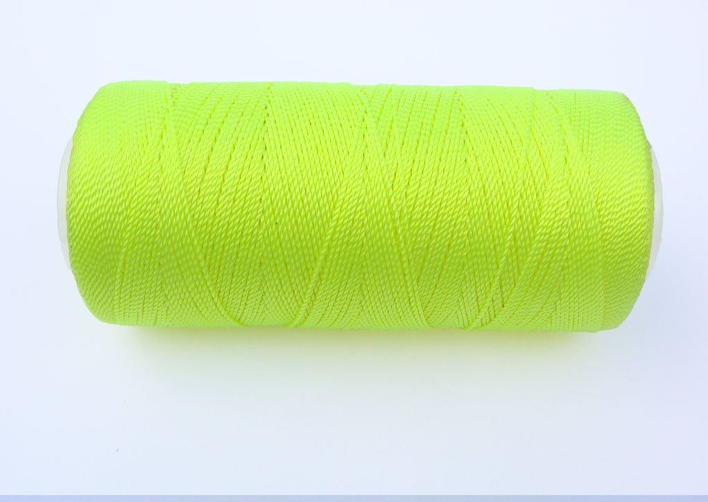 Neon Yellow Nylon Thread Crochet Thread Not Waxed