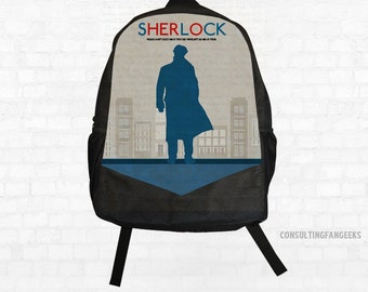 SHERLOCK BBC "Hero" Canvas Backpack Bag