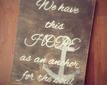 Popular items for nautical anchor sign on Etsy