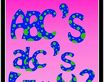 Polka Dots - Alphabet Clip Art Plus Punctuation Symbols! Perfect for ...