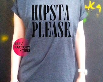 Hipsta Please. T Shirt tee shirt gray grey white navy harry styles 1d ...