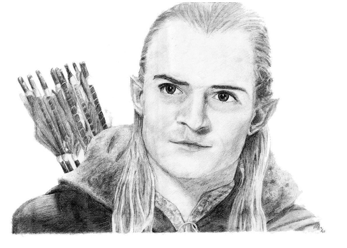 LEGOLAS pencil drawing