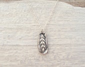 Organic sterling silver nature jewelry by twigsandheather on Etsy