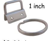 Cover Buttons Key Fob Hardware and Cotton by everythingribbons