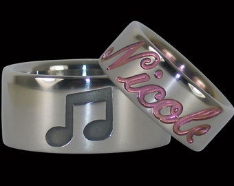 Popular items for rock and roll rings on Etsy