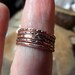 Five Skinny Copper Stackers