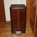 Waterfall Hamilton Trash Can Garbage Bin Vintage Wood Step Lid