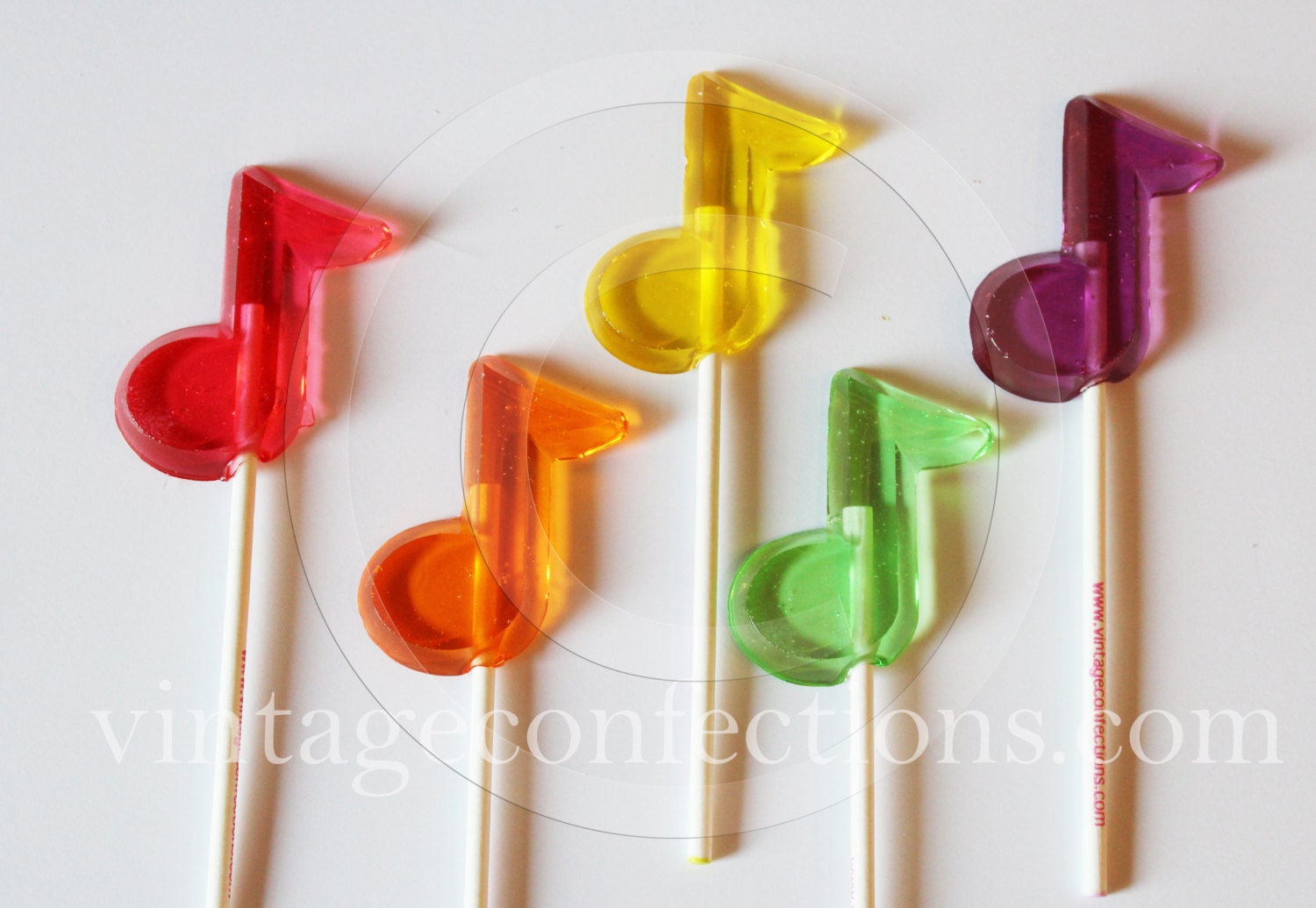 12 piece music note lollipop by Vintage by VintageConfections