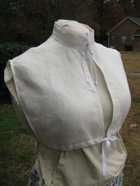 Elizabethan Linen partlet suitable for middle class by woodsholme